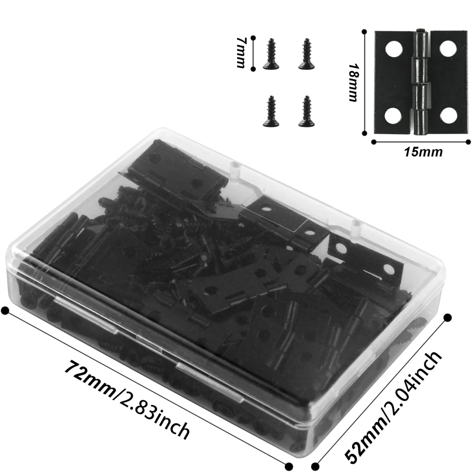 Set 50 mini balamale, Axroad Mall, Cu 200 suruburi, Rezistent la rugina ...