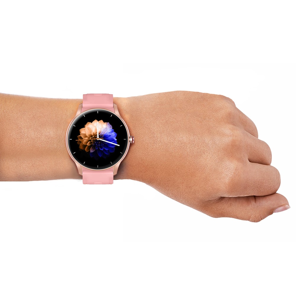 Ceas Smartwatch BEYOND Watch Moon 2 Series, Silicon Roz - eMAG.ro