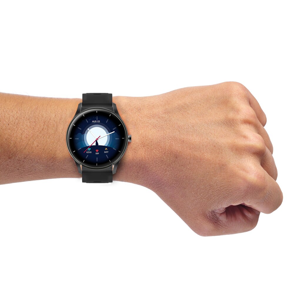 Ceas Smartwatch BEYOND Watch Moon 2 Series, Silicon Negru - eMAG.ro