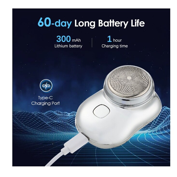 Mini Aparat De Ras Electric, USB, Saiconcept®, Portabil, Argintiu - eMAG.ro