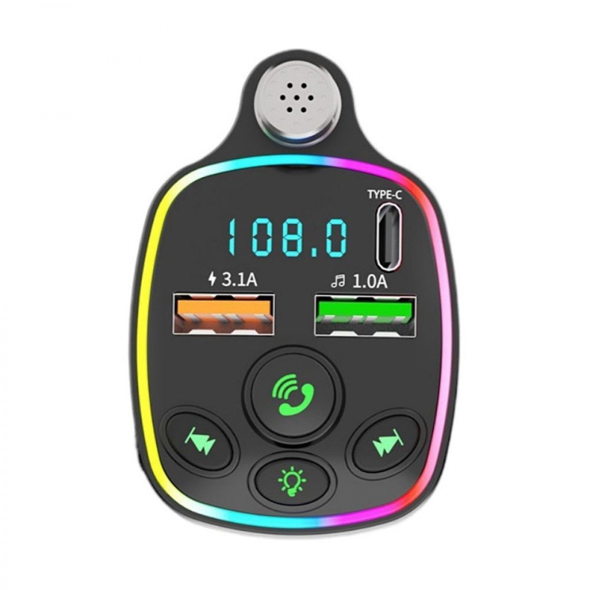 Modulator FM Auto Bluetooth, Andowl Q-C71, Incarcator Auto Tip C / USB ...