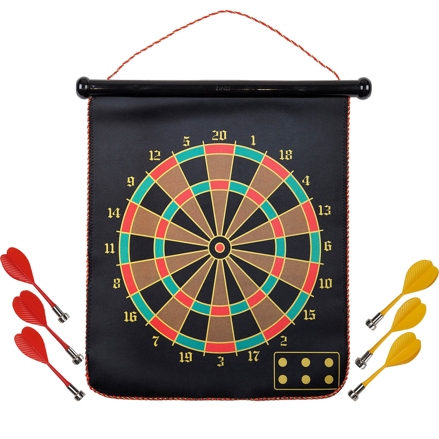 Joc Darts magnetic clasic Action One, cu 6 sageti incluse, 41 x 48 cm ...