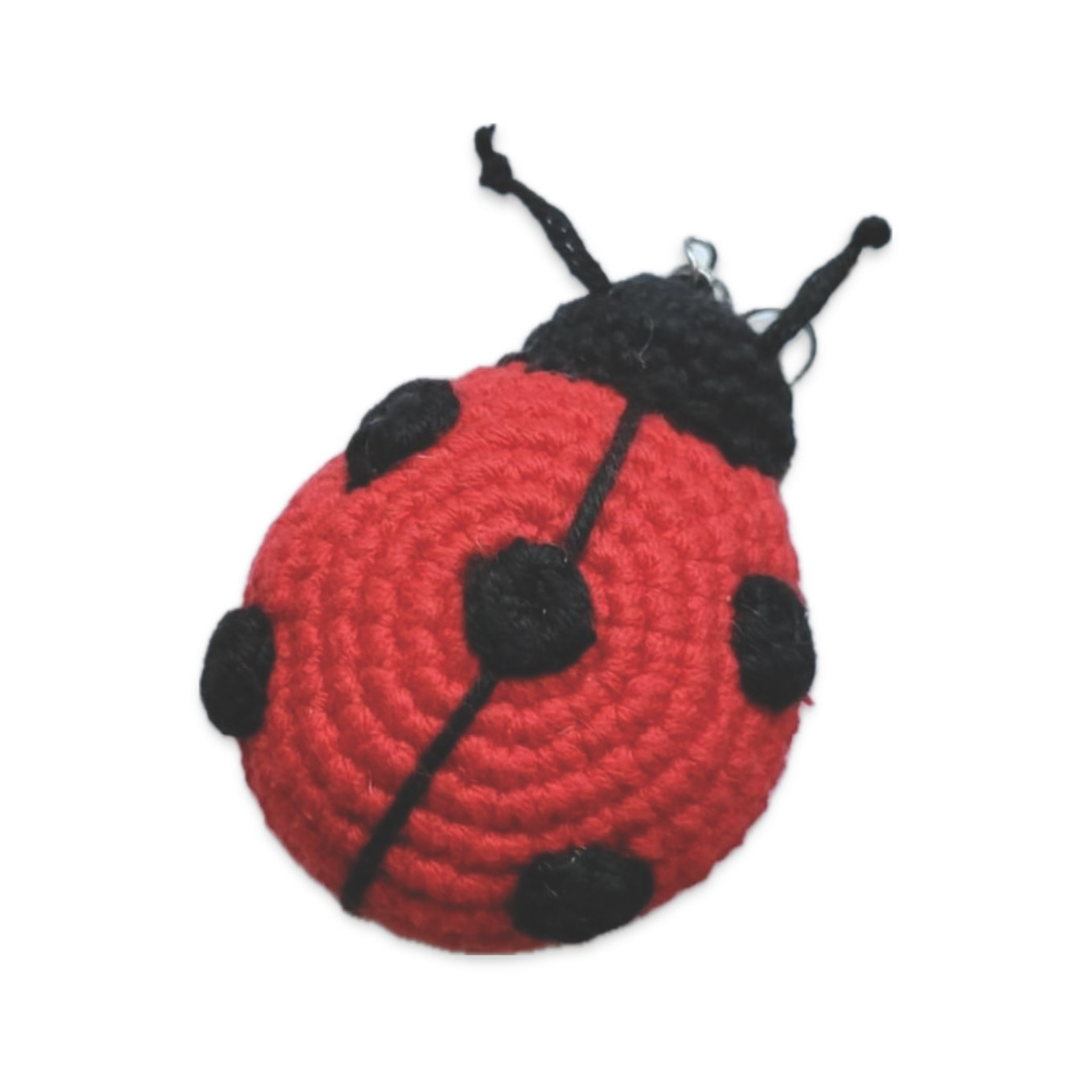 Breloc martisor Hand made crosetat buburuza 7 cm - eMAG.ro