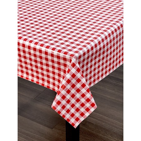 Fata de masa tip musama, Patrate rosii 100 x 140 - eMAG.ro