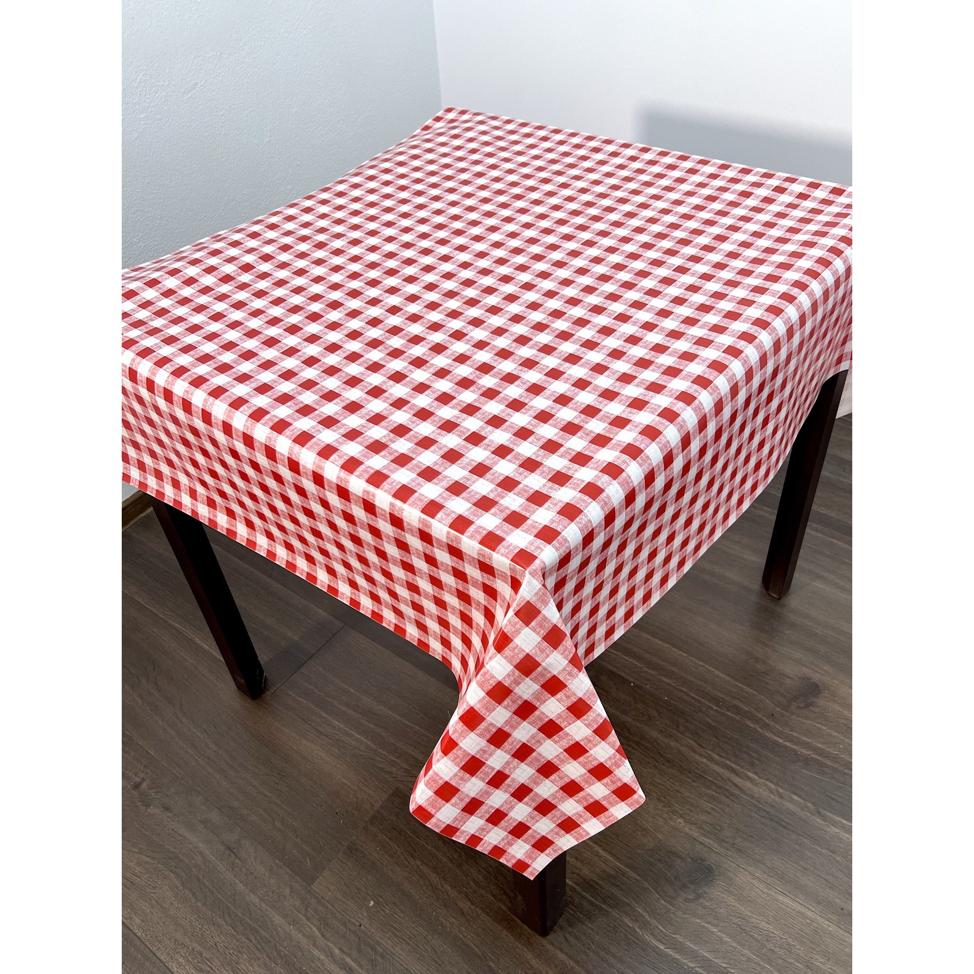 Fata de masa tip musama, Patrate rosii 120 x 140 - eMAG.ro