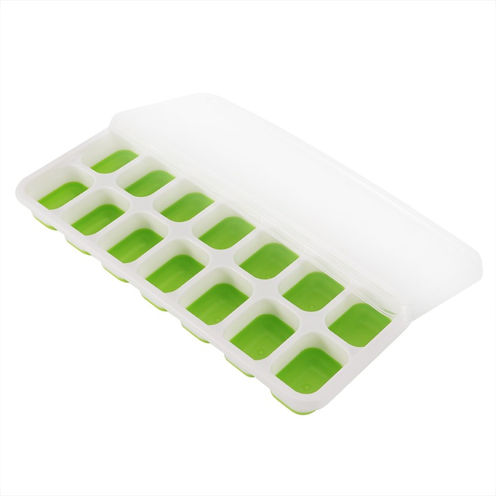 Forma pentru cuburi de gheata, Silicon, 14 compartimente, 24.5x9.5x2 ...