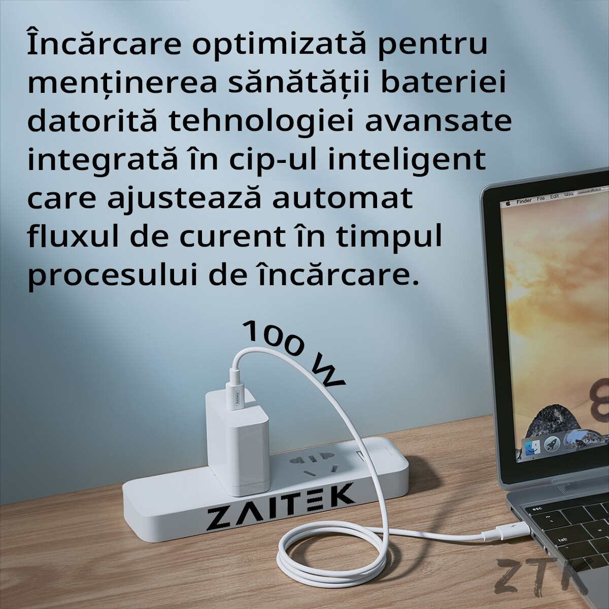 Cablu USB-C la USB-C, Incarcare Super Rapida 100W, PD 3.0, Android Auto ...