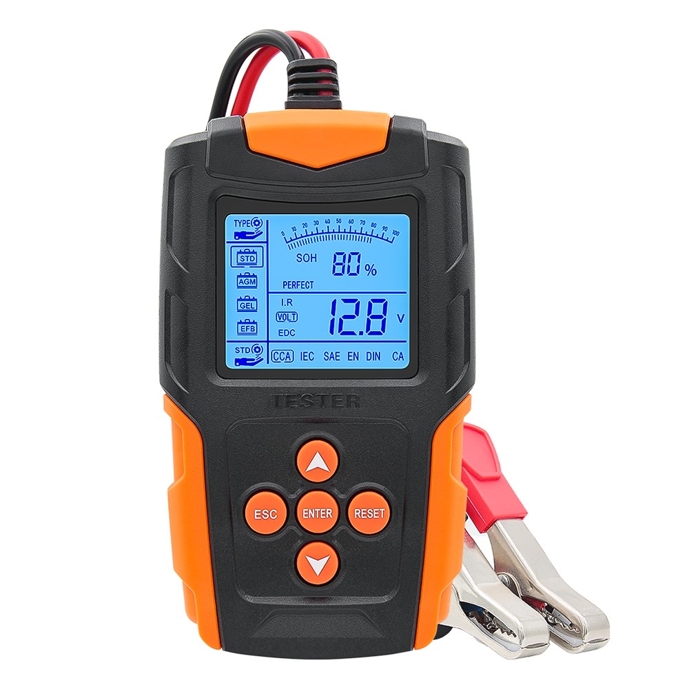 Tester de baterie auto Techstar® FBT-200, 12V/24V, 100-2000 CCA, 3Ah ...