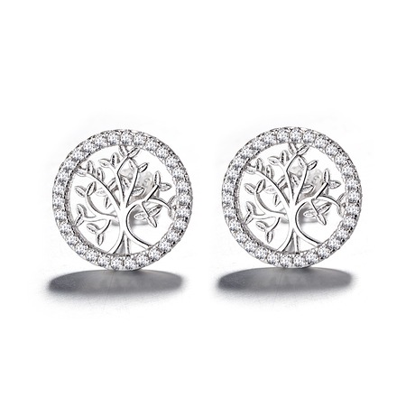 Cercei argint 925 Delis, JW704, model copac, placati cu rodiu - eMAG.ro