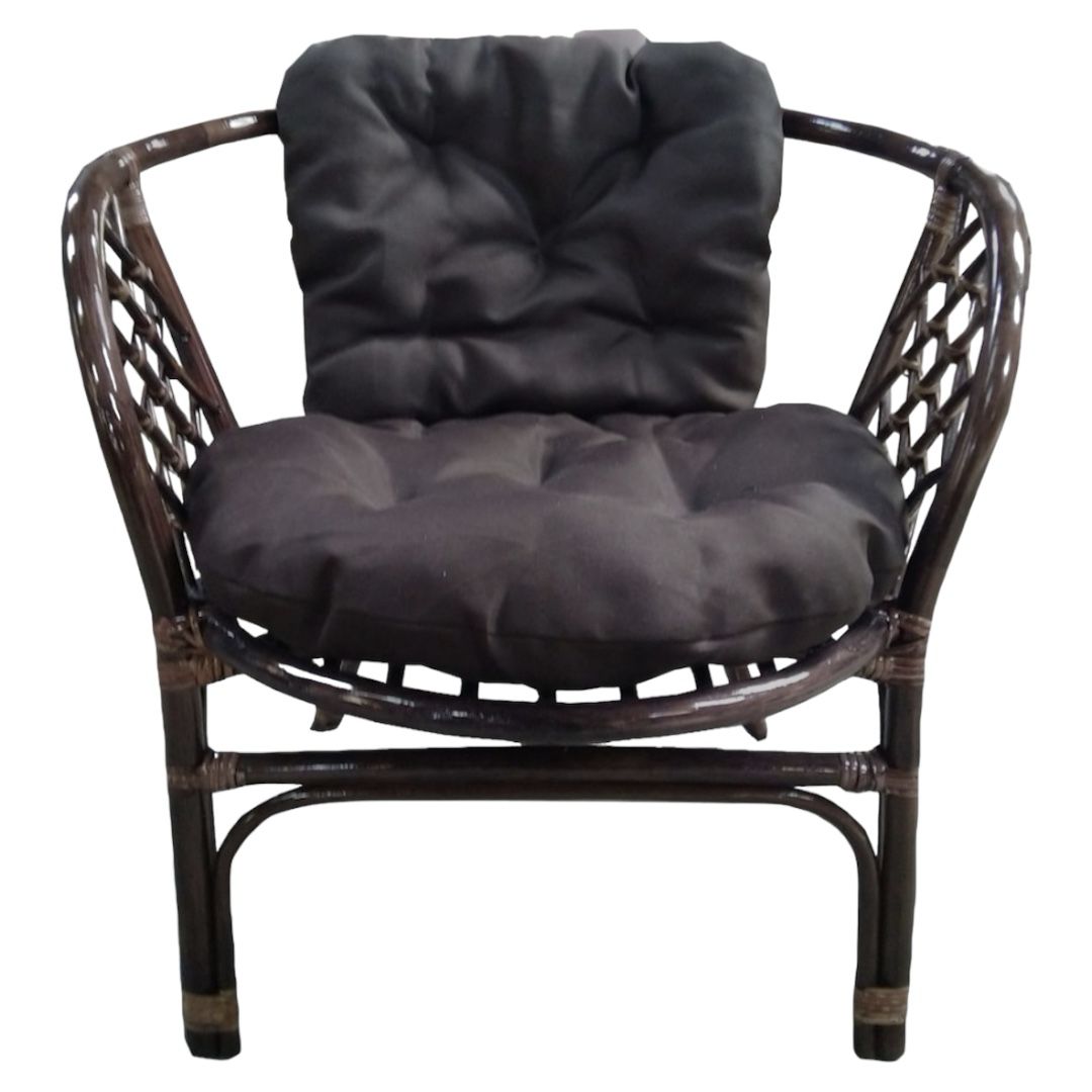 Set mobilier de gradina Bali cu perne maro, 3 piese, Cadru robust si ...