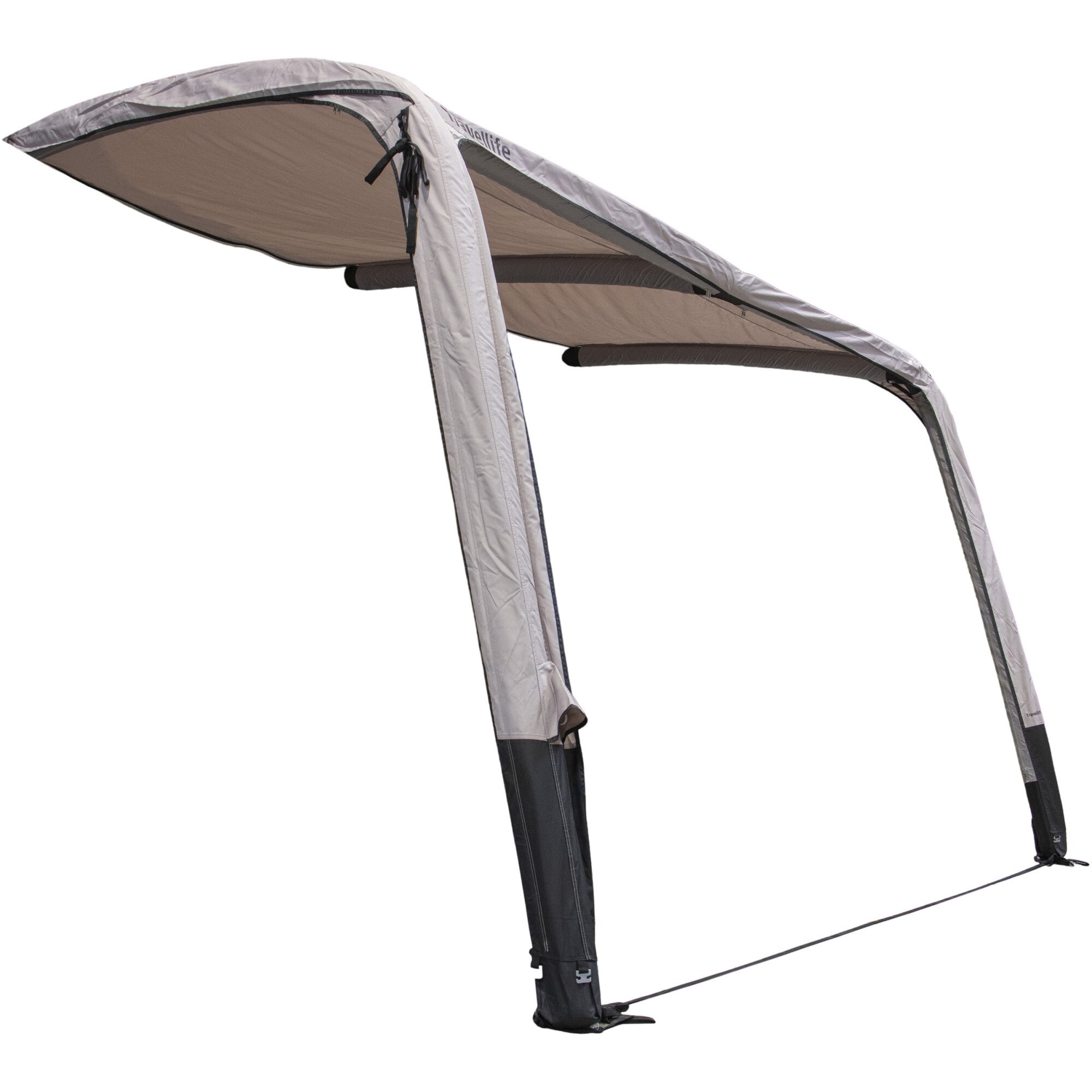 Pavilion gonflabil pentru rulota Travellife Texel, 251x360x254 cm, bej ...