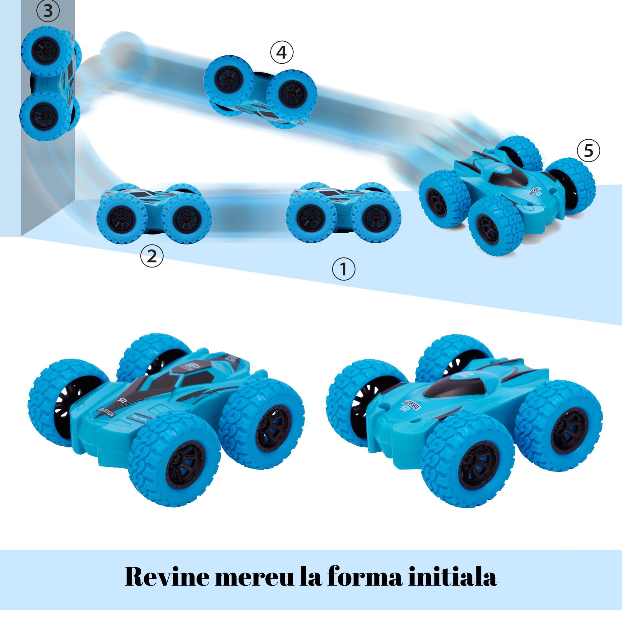 Masina cu viteza din inertie pentru copii, de cascadorie, drift cu ...