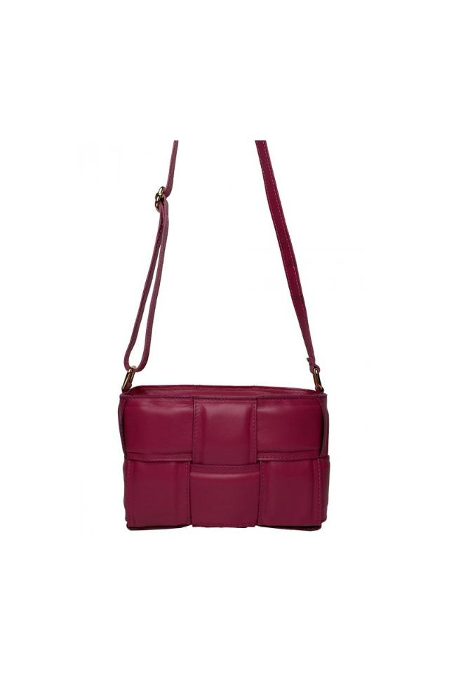 Geanta de umar dama, Piele naturala, Roz - eMAG.ro