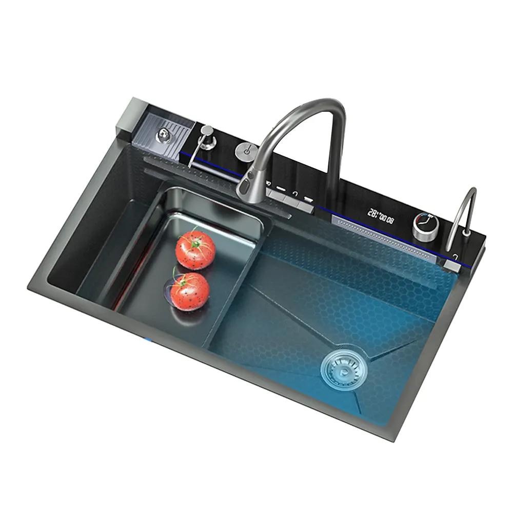 Chiuveta smart multifunctionala de bucatarie, Baterie si accesorii ...