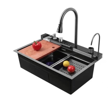 Chiuveta smart multifunctionala de bucatarie, Baterie si accesorii ...