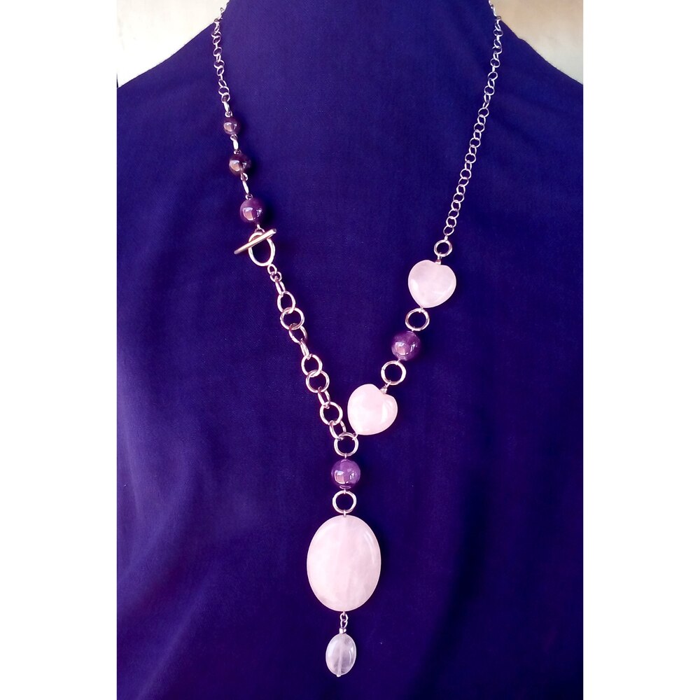 Colier Cuart Roz, 64cm - eMAG.ro