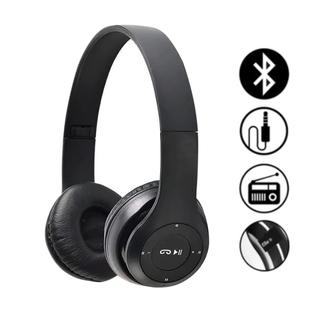 Casti stereo wireless P47, Bluetooth 5.0, Radio Fm, Reducere zgomot ...