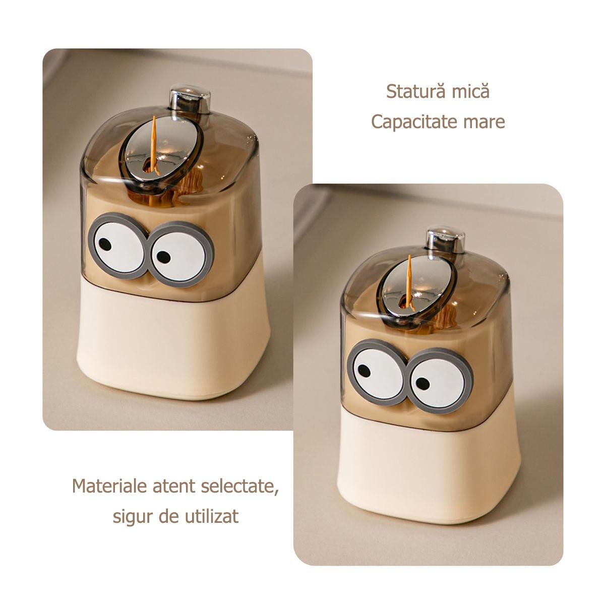 Dispenser scobitori, Plastic, Bej - eMAG.ro