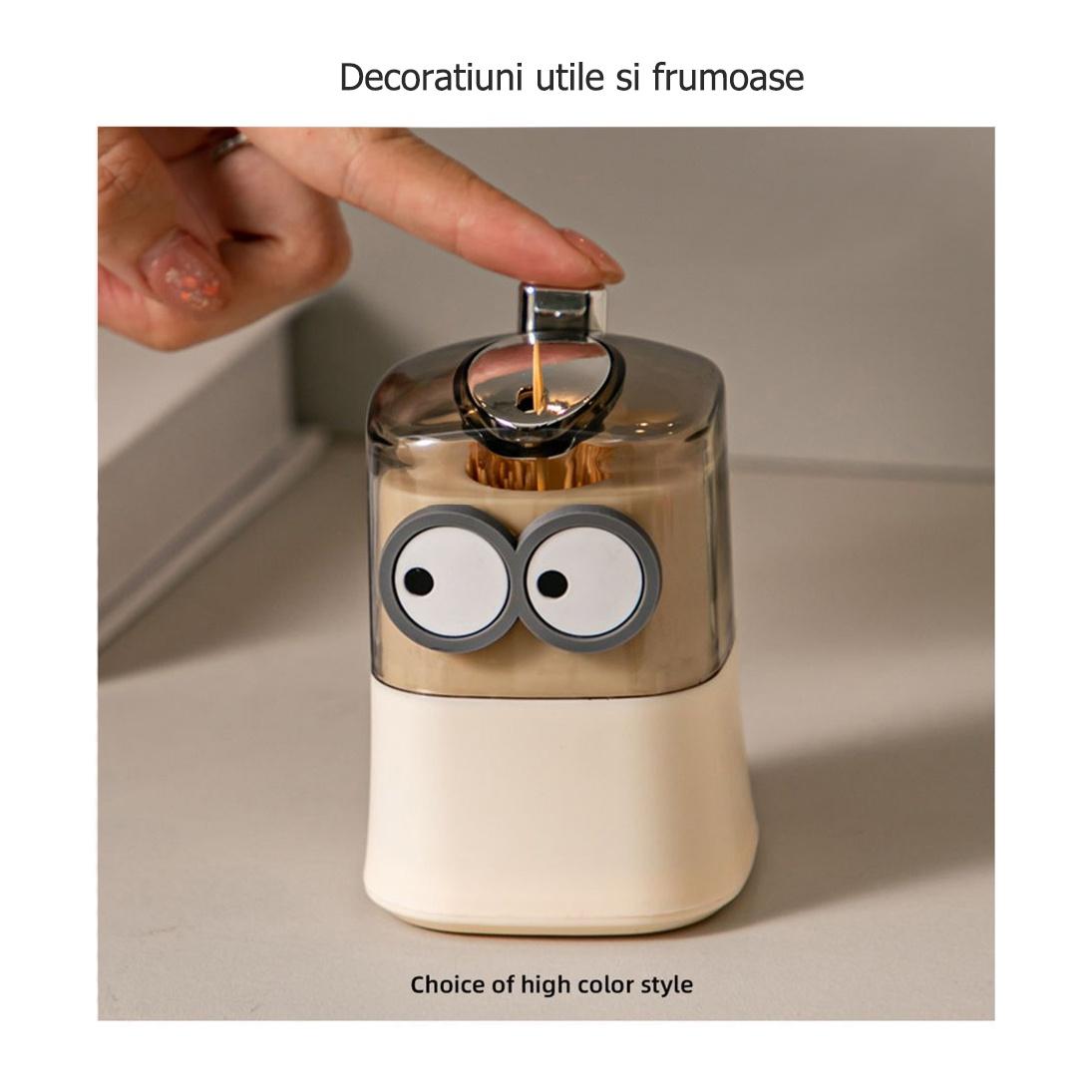 Dispenser scobitori, Plastic, Bej - eMAG.ro