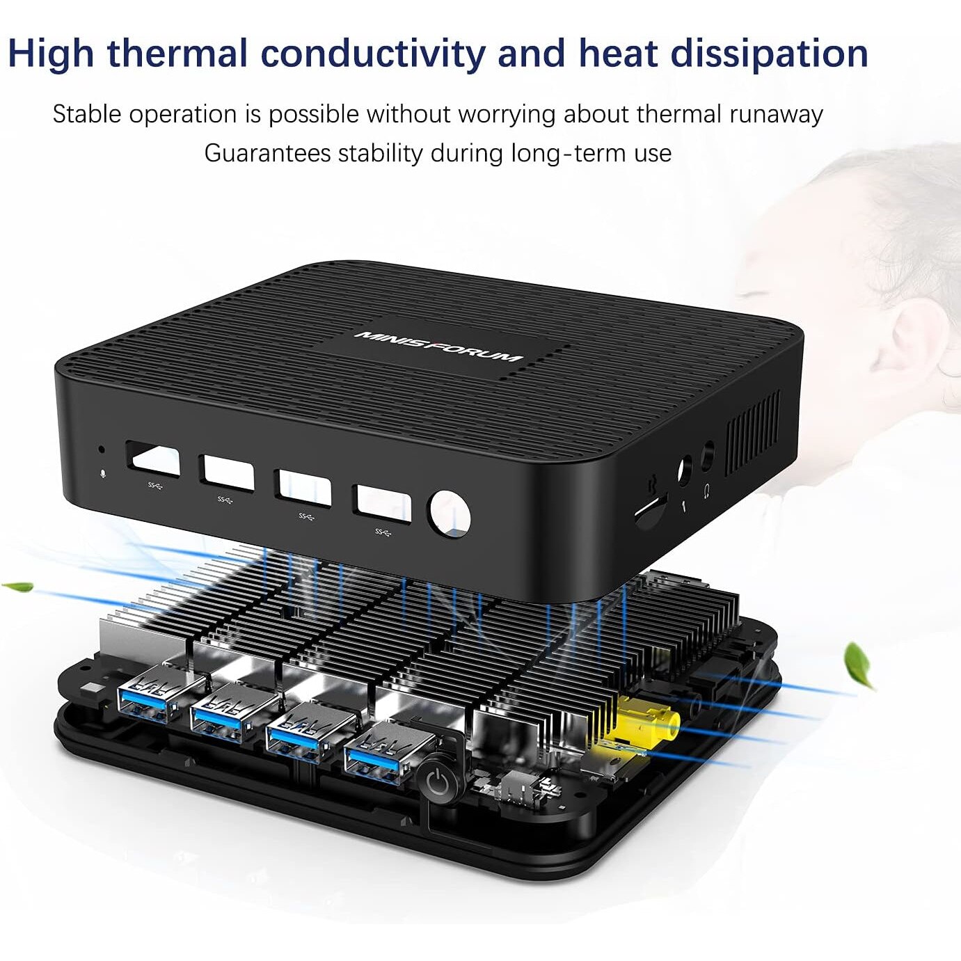 Mini PC Fanless GK50, CPU Intel Pentium Silver N5030, 8GB DDR4, 128GB ...