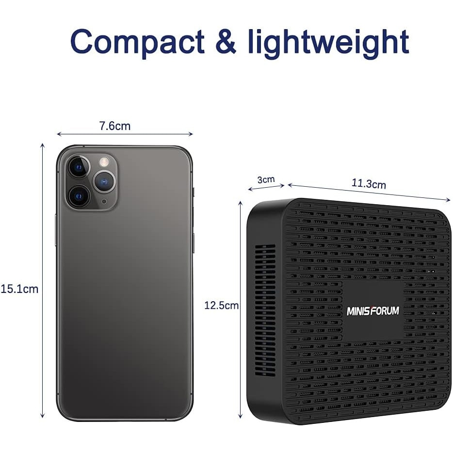 Mini PC Fanless GK50, CPU Intel Pentium Silver N5030, 8GB DDR4, 128GB ...