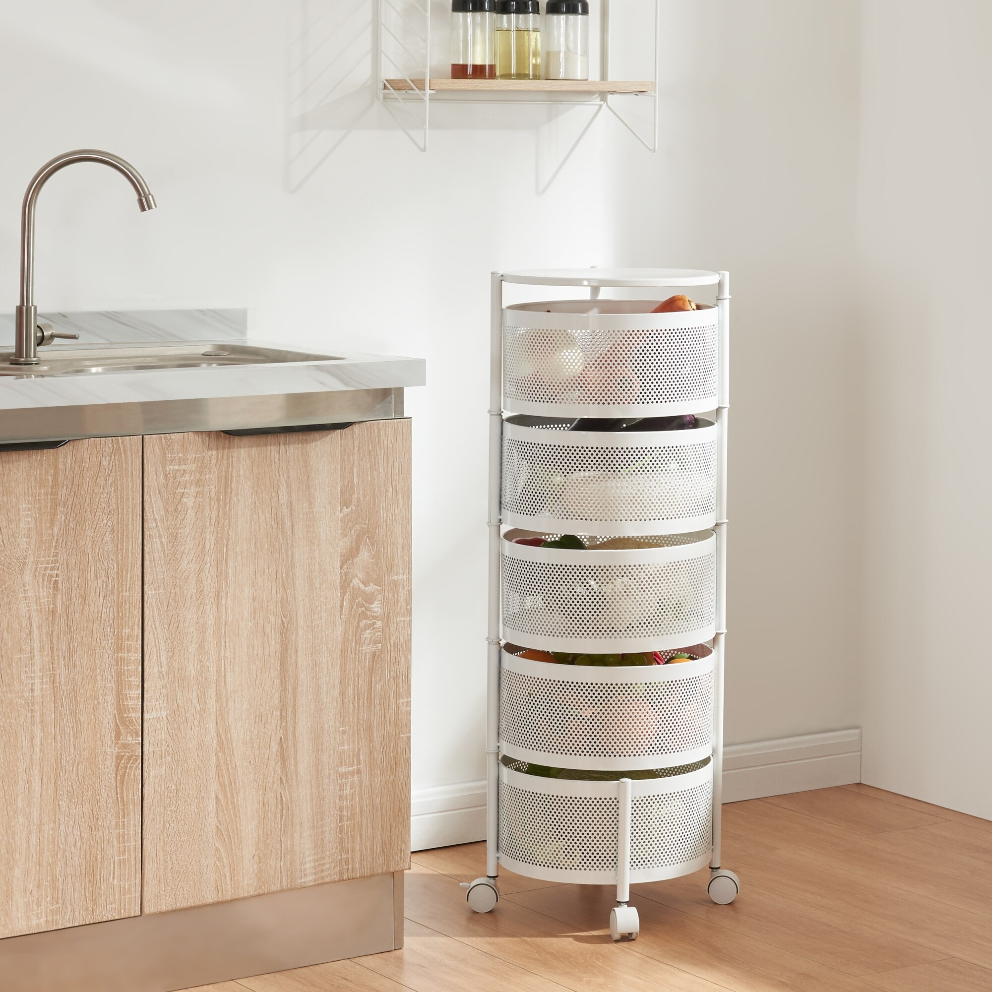 Carucior servire la masa, en.casa, PXBT-0005 Steigen, 89, 5 x 33 cm ...