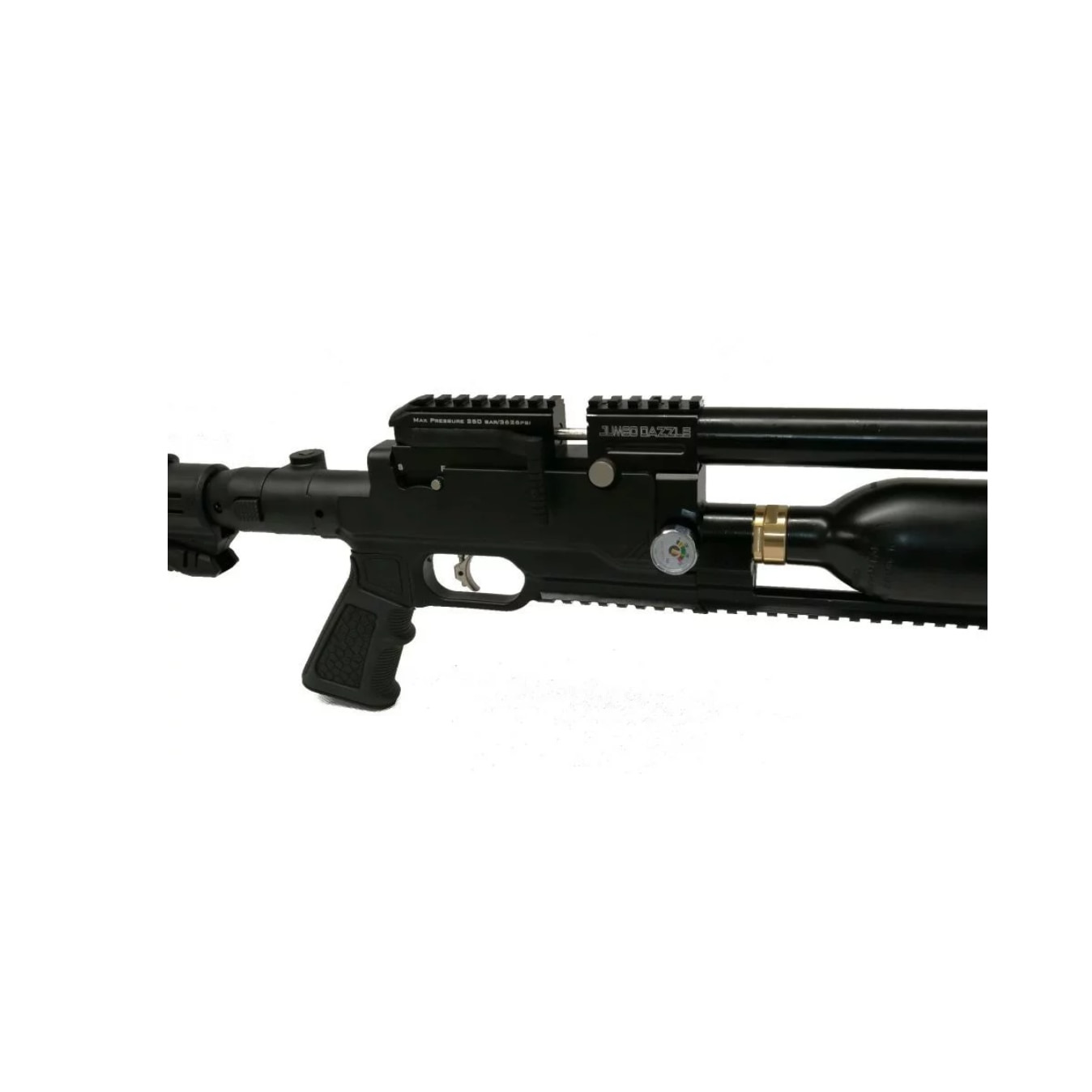 Pusca aer comprimat KRAL ARMS Puncher Jumbo Dazzle PCP, negru, 5.5mm ...