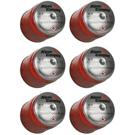Doza gaz lichid, Alpen Camping, 190 g, 6 buc / set - eMAG.ro