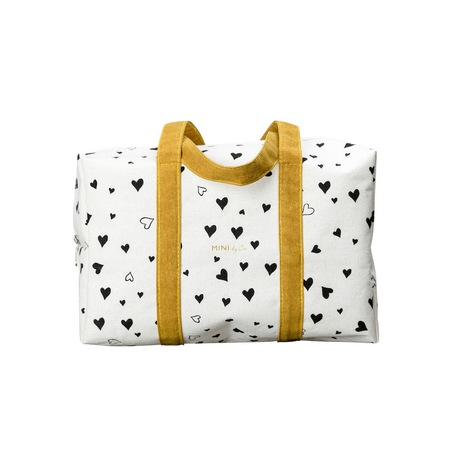 Geanta pentru scutece Love Bag, Byon, Bumbac, 34 x 15 x 20 cm, Alb ...