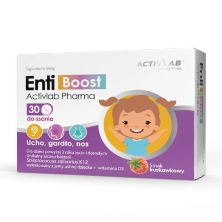 Supliment alimentar ActivLab Entiboost, tablete de supt, gust de ...