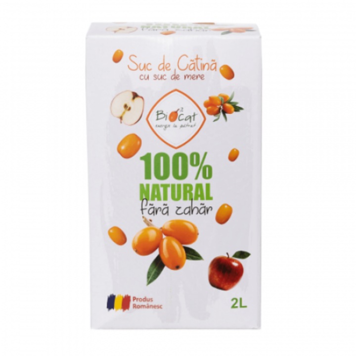 Suc de catina cu suc de mar 2 litri, 100 % fruct, fara zahar adaugat ...