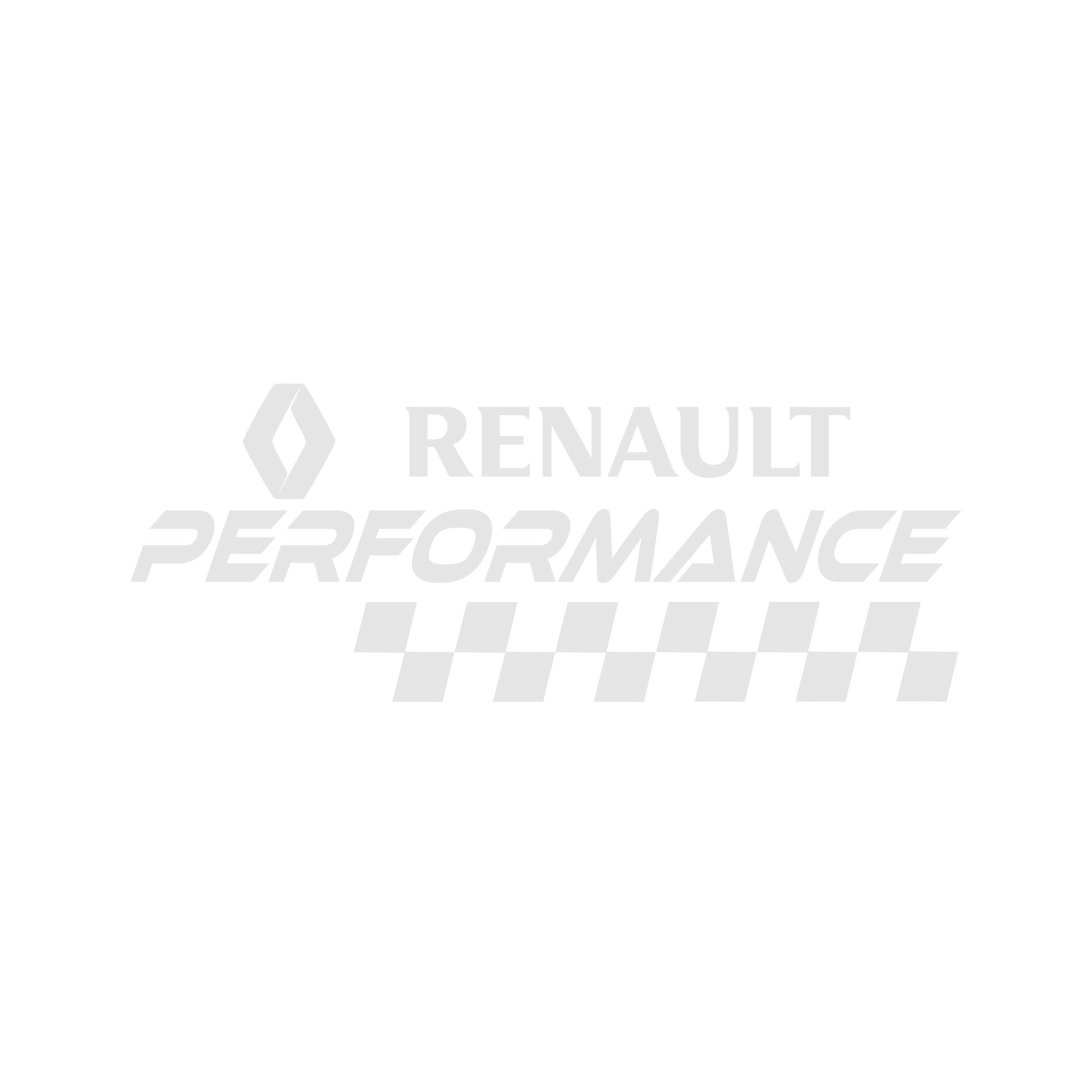 Sticker auto Renault logo performance, alb 26 cm - eMAG.ro