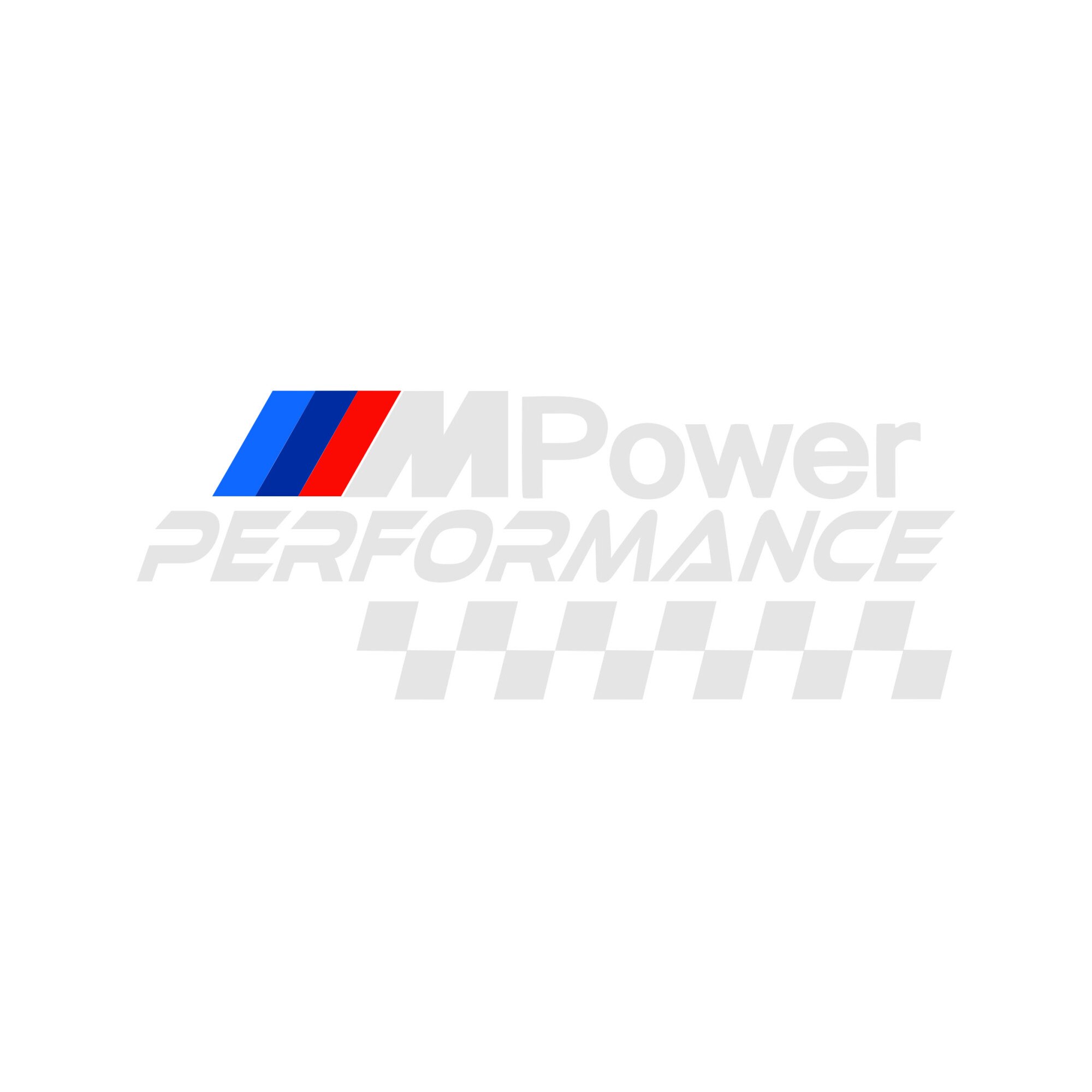 Sticker auto BMW MPower performance, alb, 26 cm - eMAG.ro