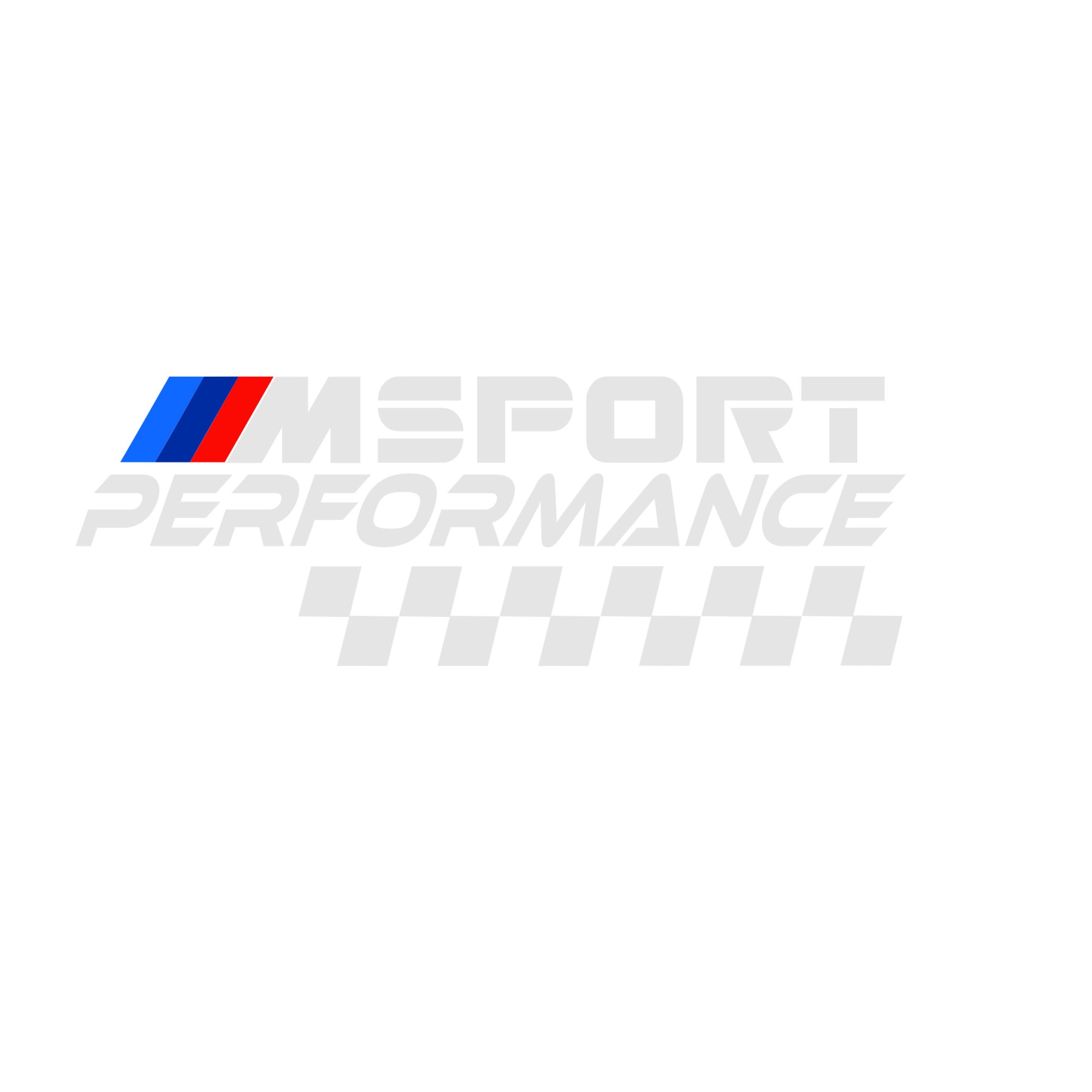 Sticker auto BMW MSport performance, alb, 26 cm - eMAG.ro