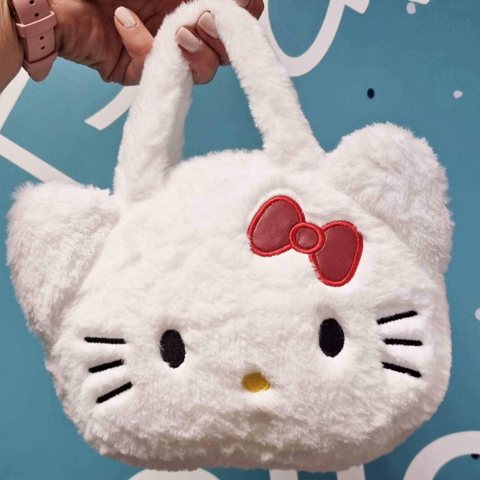 Geanta de plus pentru copii si adolescenti, Hello Kitty, 22cm x 15 cm ...