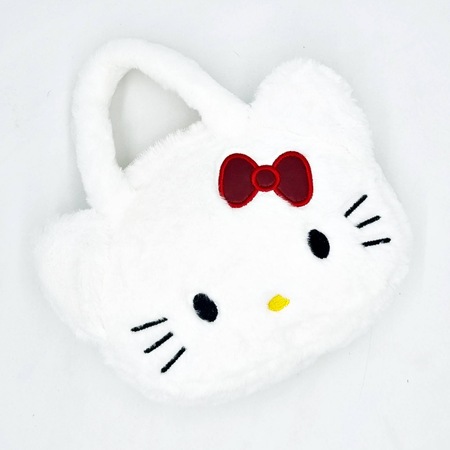 Geanta de plus pentru copii si adolescenti, Hello Kitty, 22cm x 15 cm ...