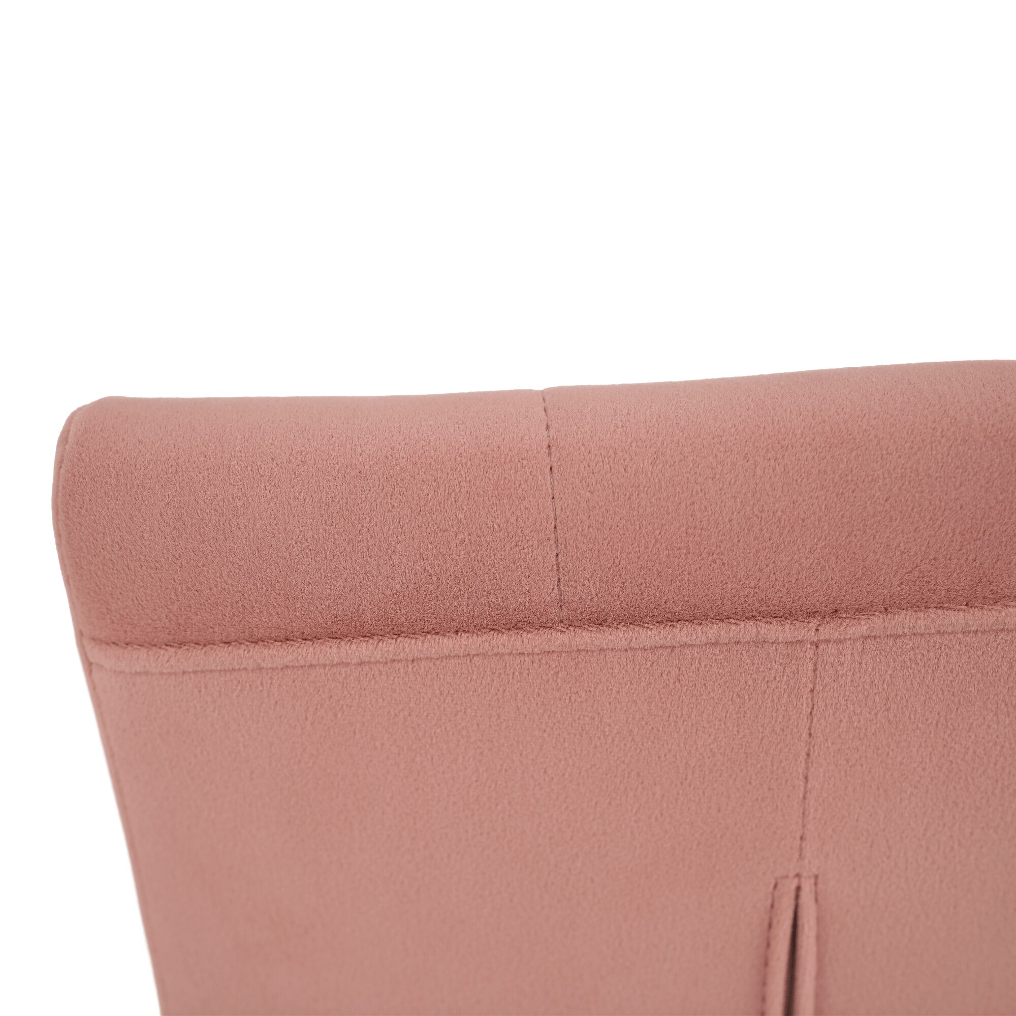 Scaun de bucatarie, living, roz, tesatura din catifea, 42x56, 5x105 cm ...