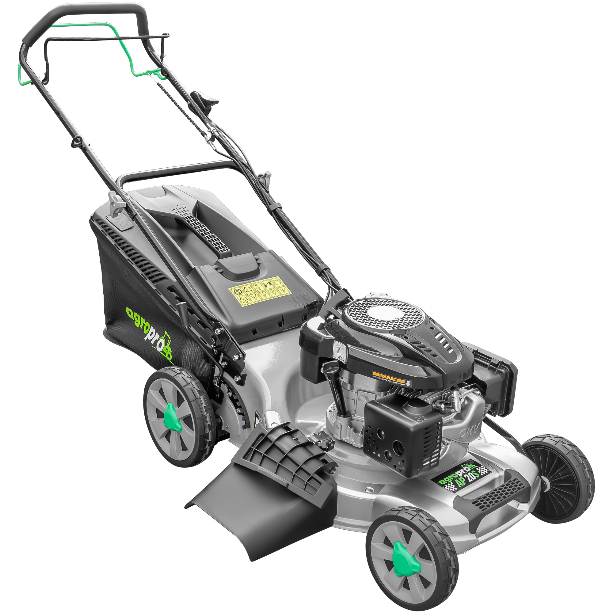 Masina de tuns gazon AgroPro AP 20S, motor Loncin, 6.5 CP, 196 cc ...