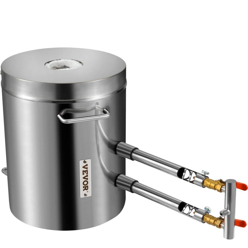 Set Cuptor pentru Topire Metale, Capacitate 12 Kg, Dublu Arzator ...