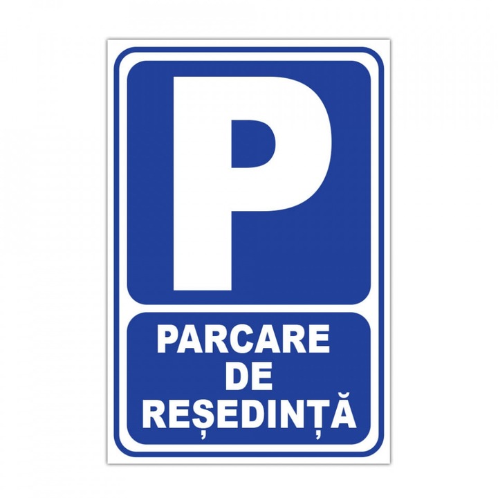 Indicator Parcare, placuta PVC 4mm, 20X30 cm - eMAG.ro