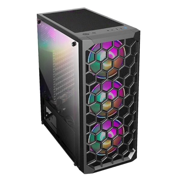 Carcasa VR9 Midi Tower 3x 120mm RGB - eMAG.ro