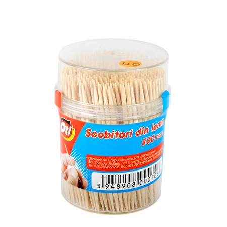 Scobitori 65 mm in tub de plastic (PS) cu gaura OTI AP5030, 500/tub ...