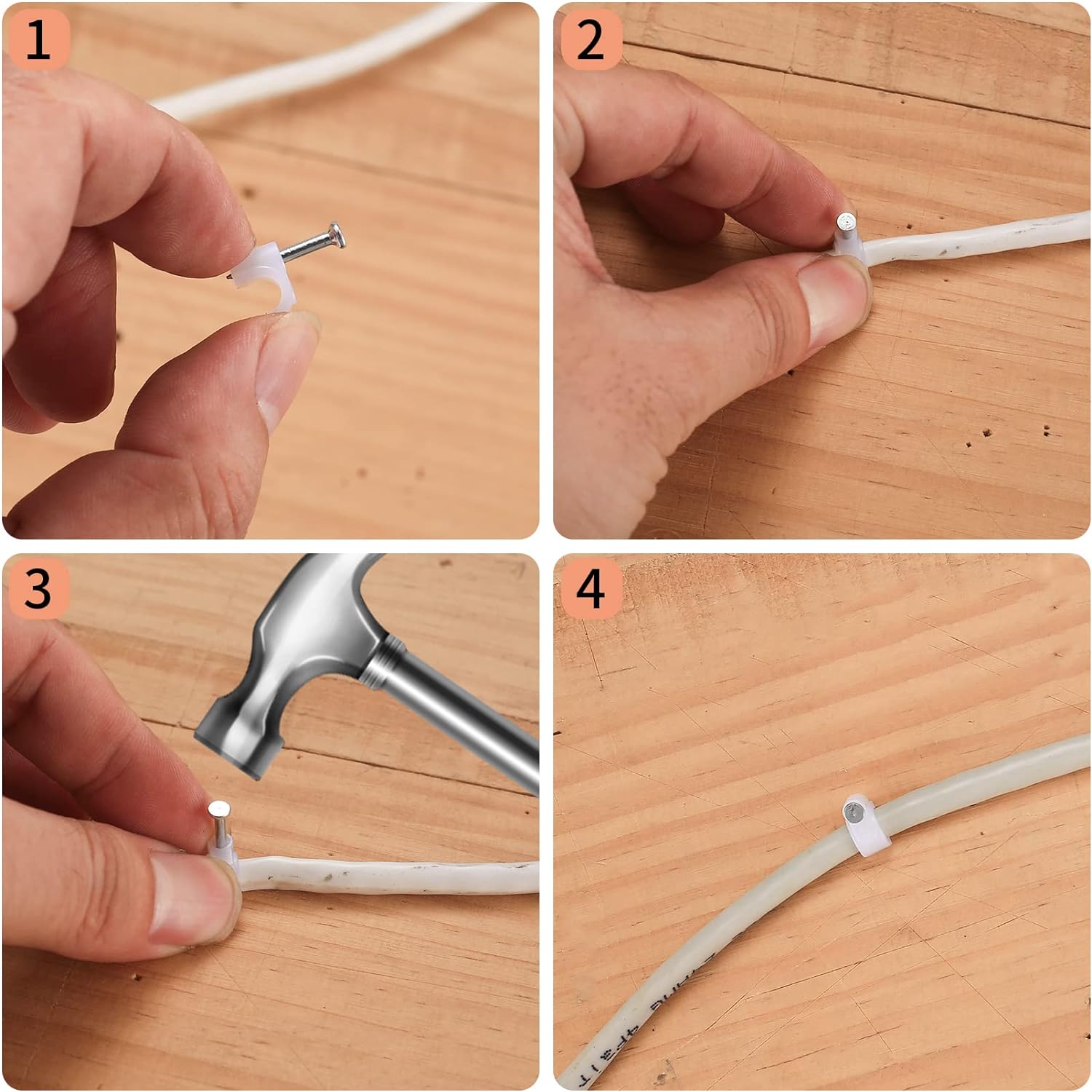 Set 700 bucati cleme cablu 4mm, 5mm, 6mm, 7mm, 8mm, 10mm, 12mm, cui de ...