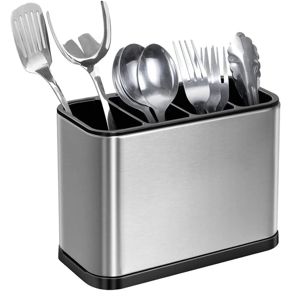 Suport tacamuri, ComResi, Inox, 4 compartimente, Argintiu - eMAG.ro