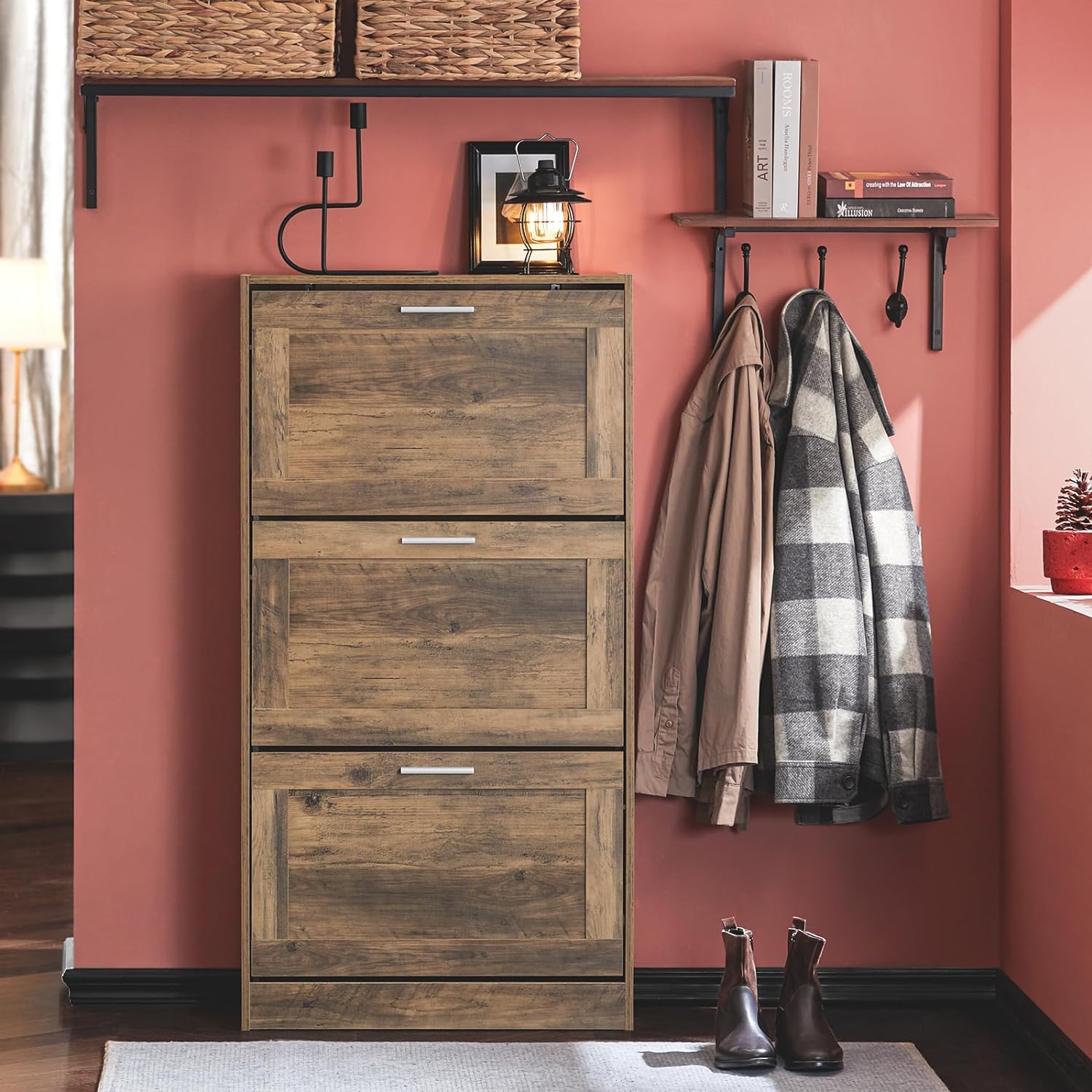 Dulap de depozitare pentru pantofi cu 3 rafturi, pantofar, pentru ...