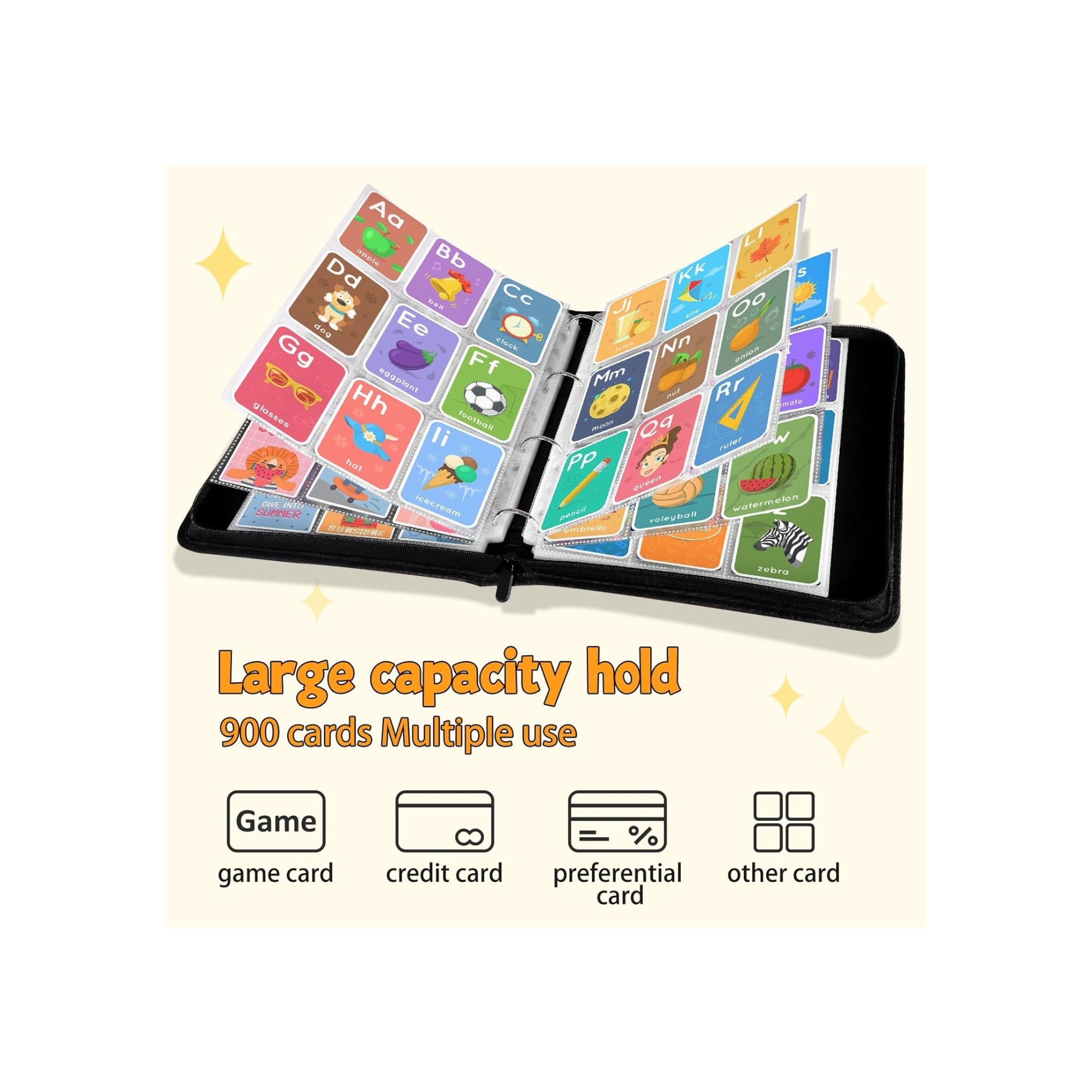 Album de carti Pokemon cu 900 sloturi, compatibil si cu alte cartonase ...