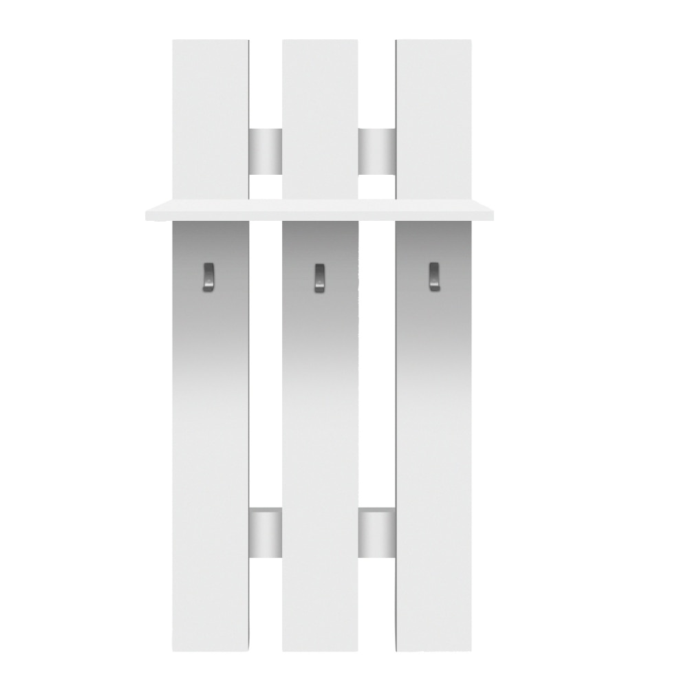 Cuier perete pal alb Topty 60x23x100 cm - eMAG.ro