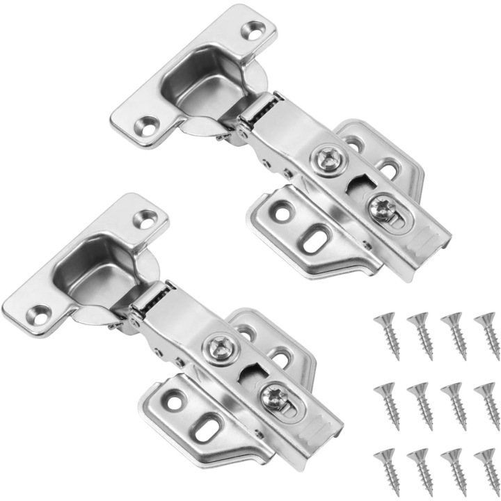 Set balamale dulap, Excitat®, 2 buc, 110°, cu arc hidraulic - eMAG.ro