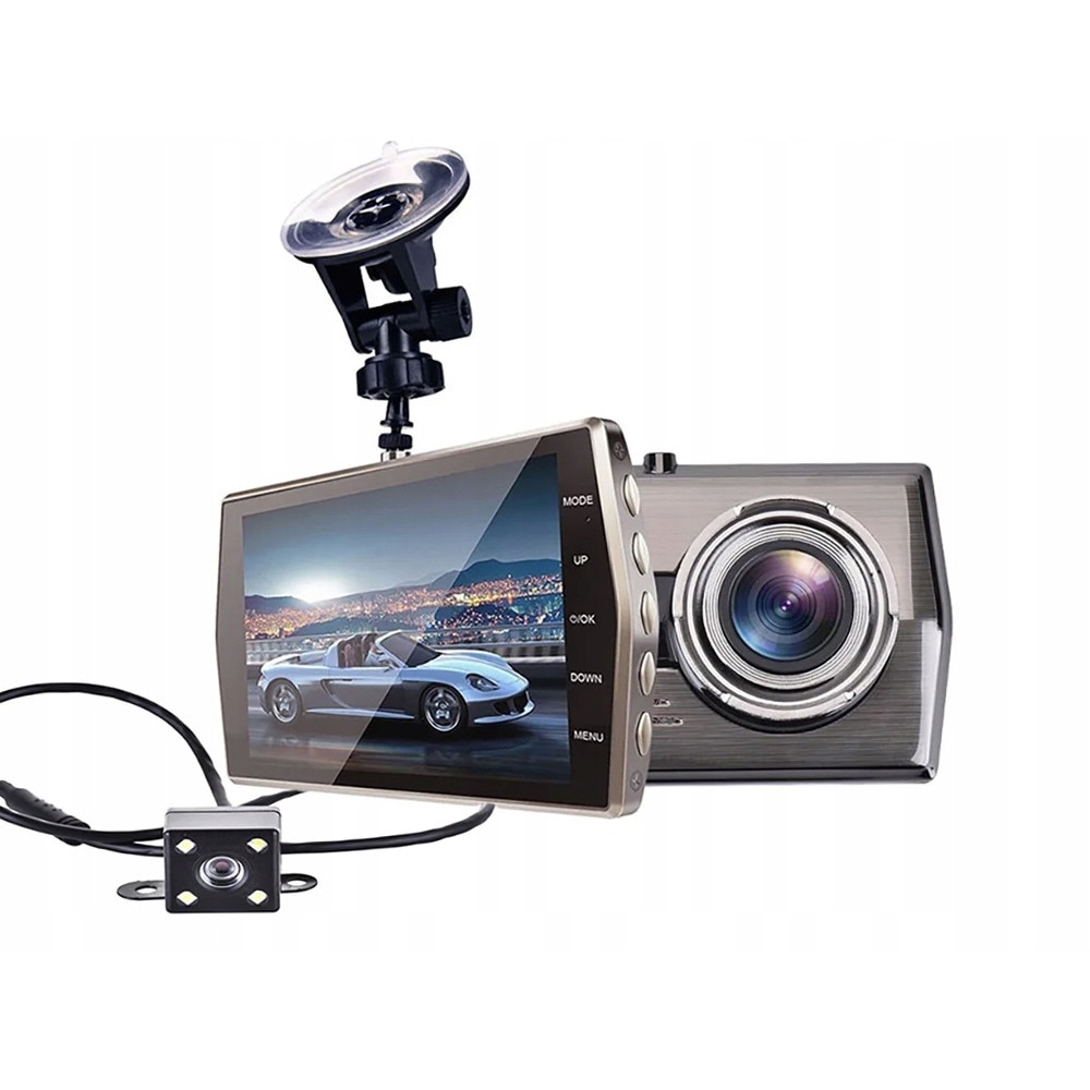 Camera auto DVR Full HD 1080 p, cu senzor de miscare + camera video ...