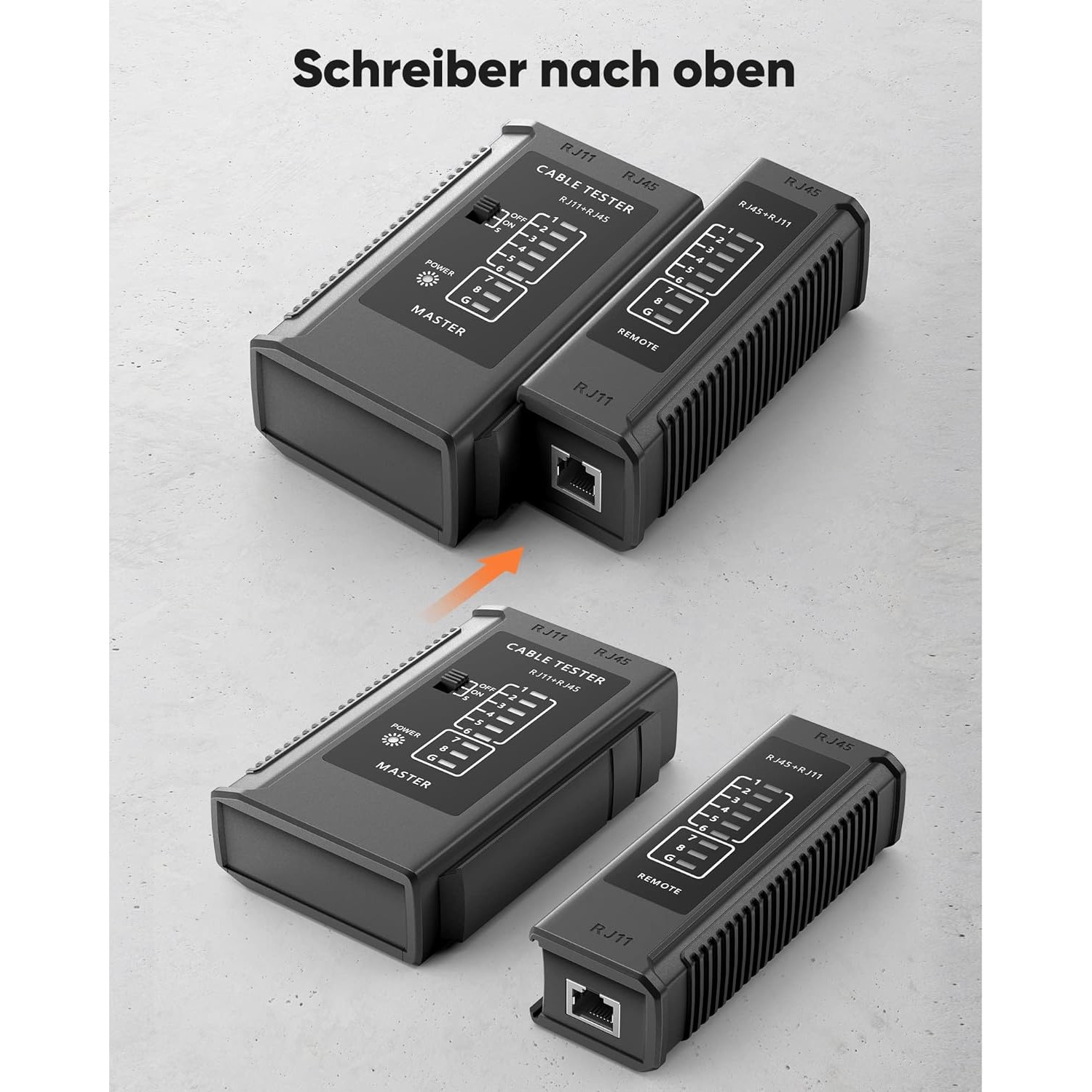 Tester Cablu retea RJ11, RJ12, RJ45, Negru - eMAG.ro